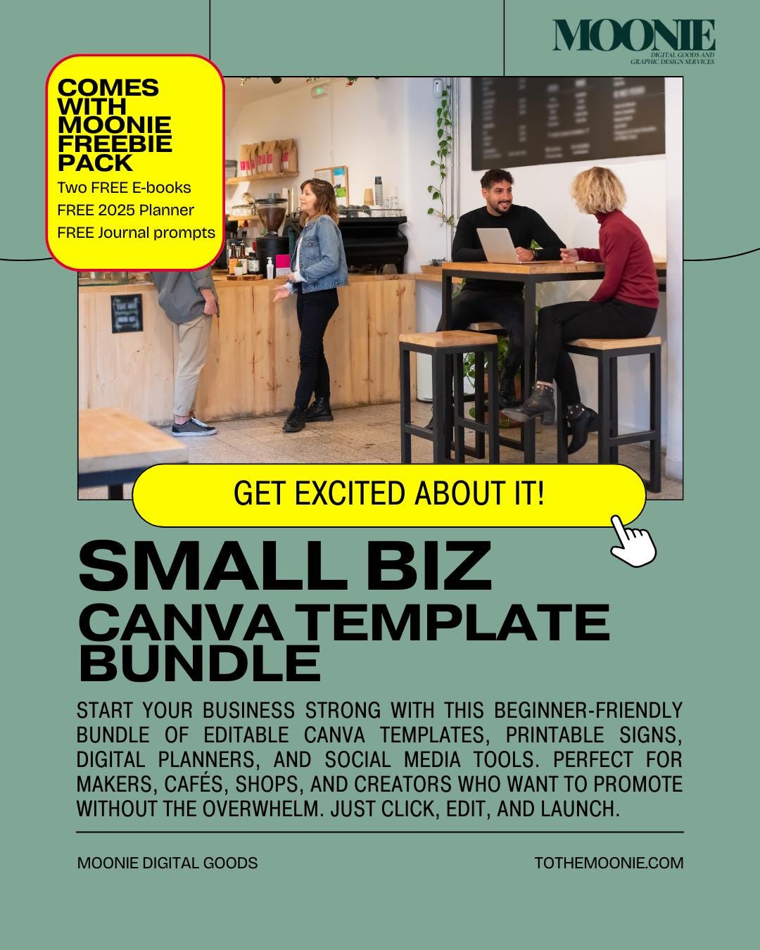 Small Biz Canva Template Bundle | Signs, Social Promo Posts| Signs for ...