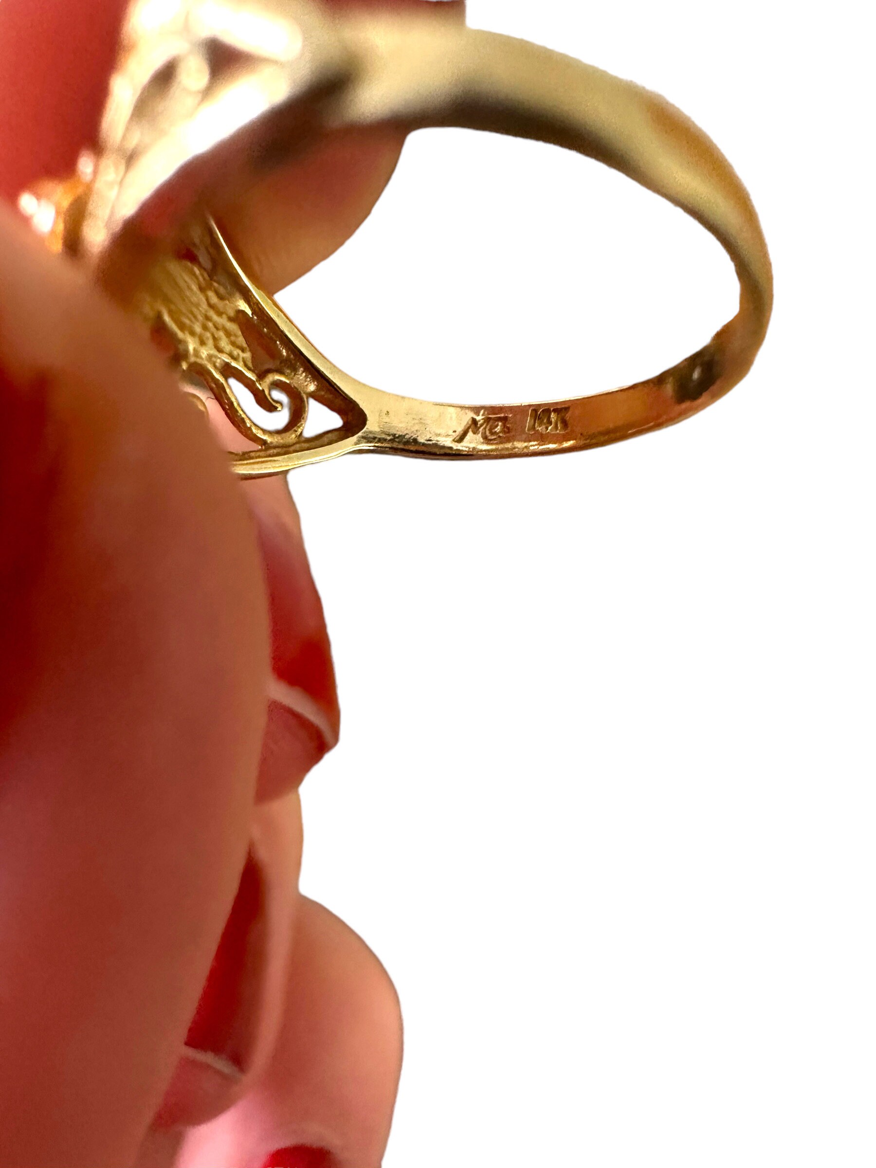 Hallmarked Michael Anthony 14K Gold Rose Ring *AS IS* - Etsy