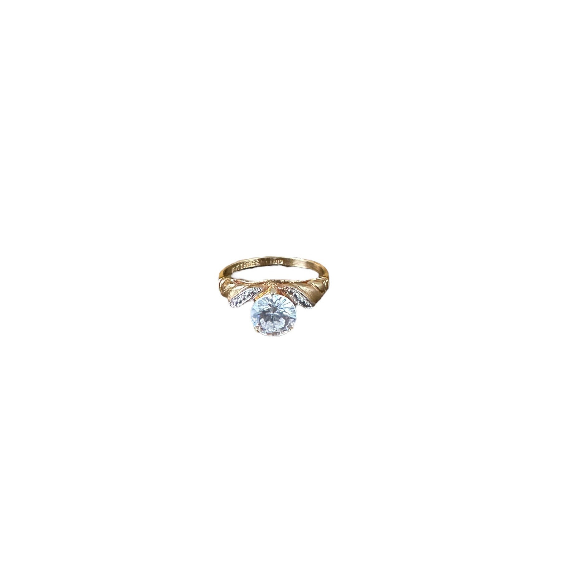 LIND Two Toned 14K HGE Cubic Zirconia Ring - Etsy