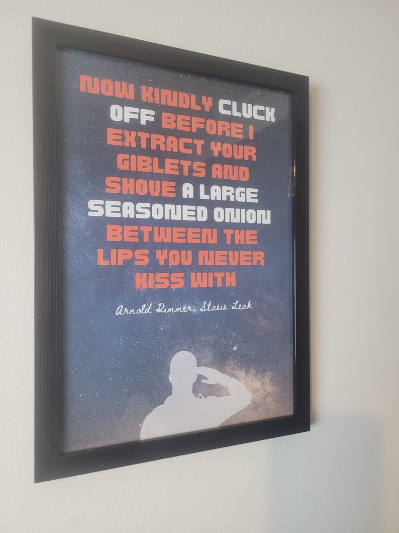 Red Dwarf TV Show | A4 & A3 Wall Art Poster | Arnold Rimmer Quote ...