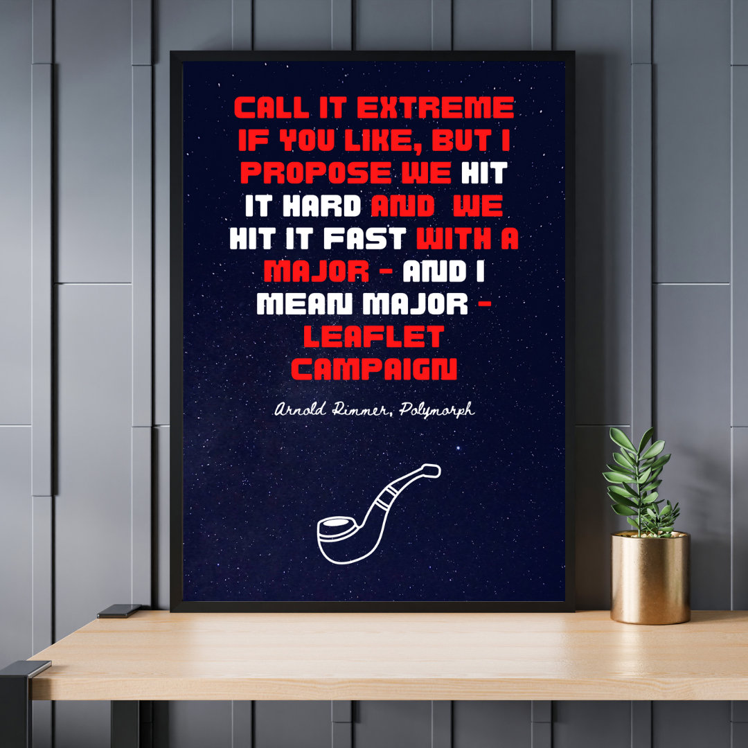 Red Dwarf TV Show A4 & A3 Wall Art Poster TV Comedy Quote From Rimmer ...