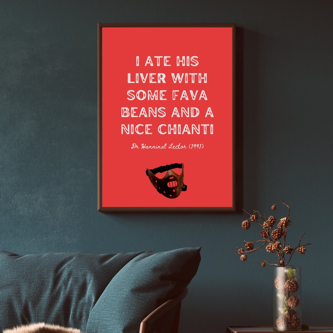Silence of the Lambs Poster | Quote From Movie | A4 & A3 Wall Art | 90s ...