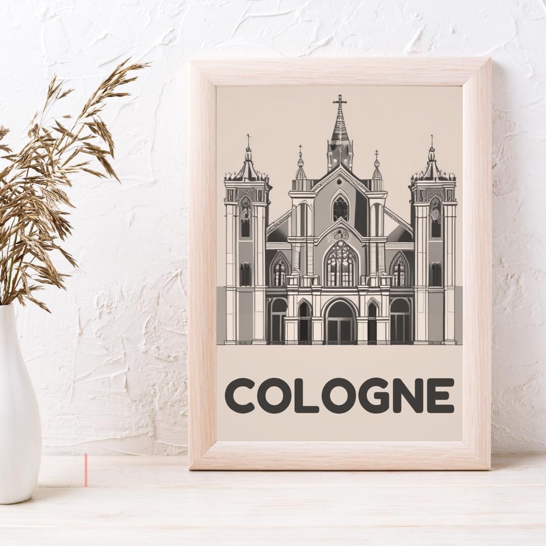 Cologne Cathedral Poster | European Capital Koln | Travel, German City ...