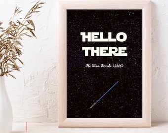 Hello There! Obi-wan Meme Sticker - Etsy