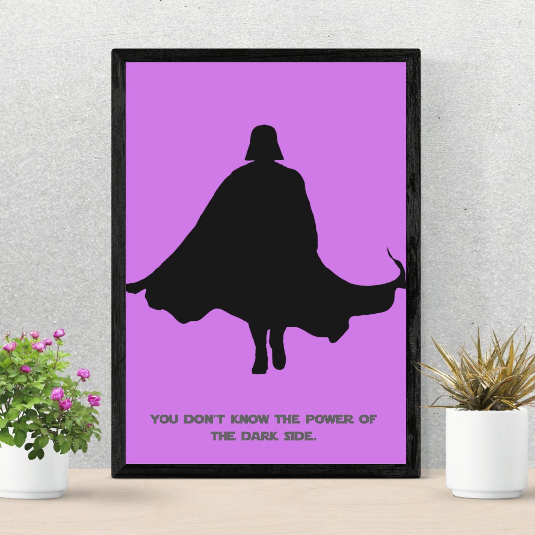 Star Wars Poster | Movie Quote | A4 & A3 Wall Art | Poster, Framed ...