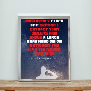 Red Dwarf TV Show | A4 & A3 Wall Art Poster | Arnold Rimmer Quote ...