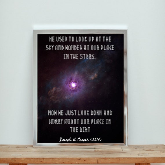 Interstellar Poster Quotes Interstellar Movie Framed Poster For Home