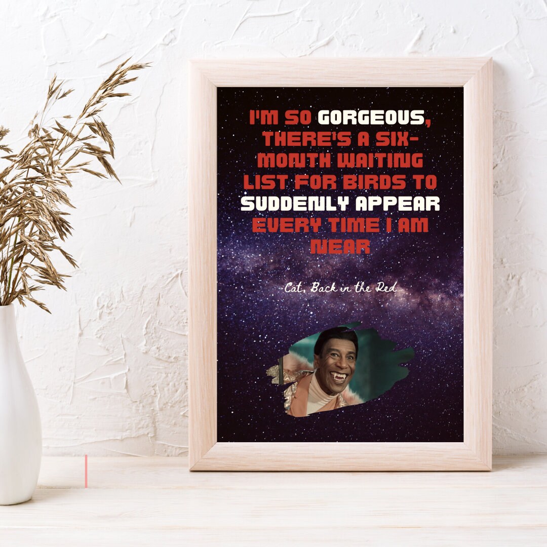 Red Dwarf TV Show A4 & A3 Wall Art Poster Quote From Cat - Etsy UK