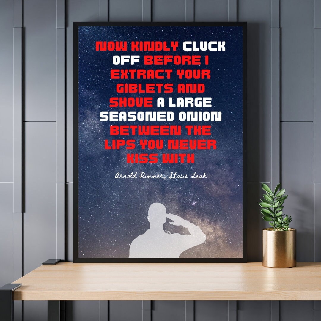 Red Dwarf TV Show | A4 & A3 Wall Art Poster | Arnold Rimmer Quote ...