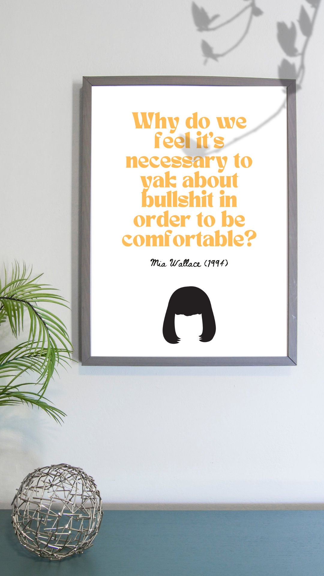 Pulp Fiction Quote Film Poster | A4 & A3 Wall Art | Cinema of Tarantino ...