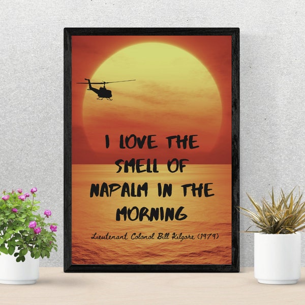 Smell of Napalm Print - Etsy