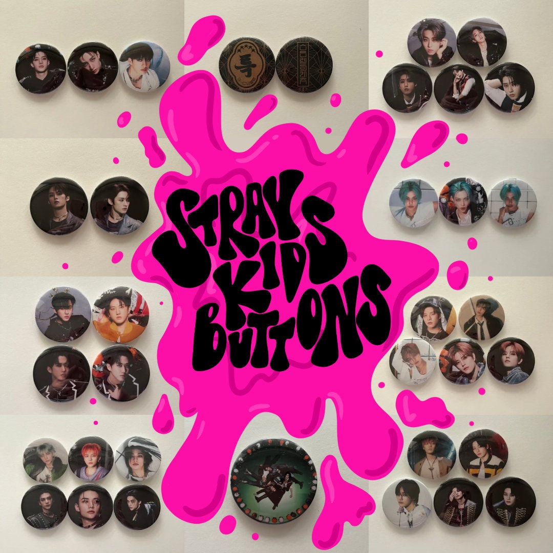 Stray Kids Buttons - 5 Star and Rock Star - Etsy