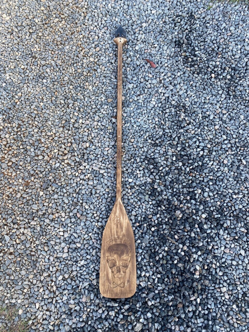 Military Memorabilia Commemorative Paddle With Metal Spade and Custom ...