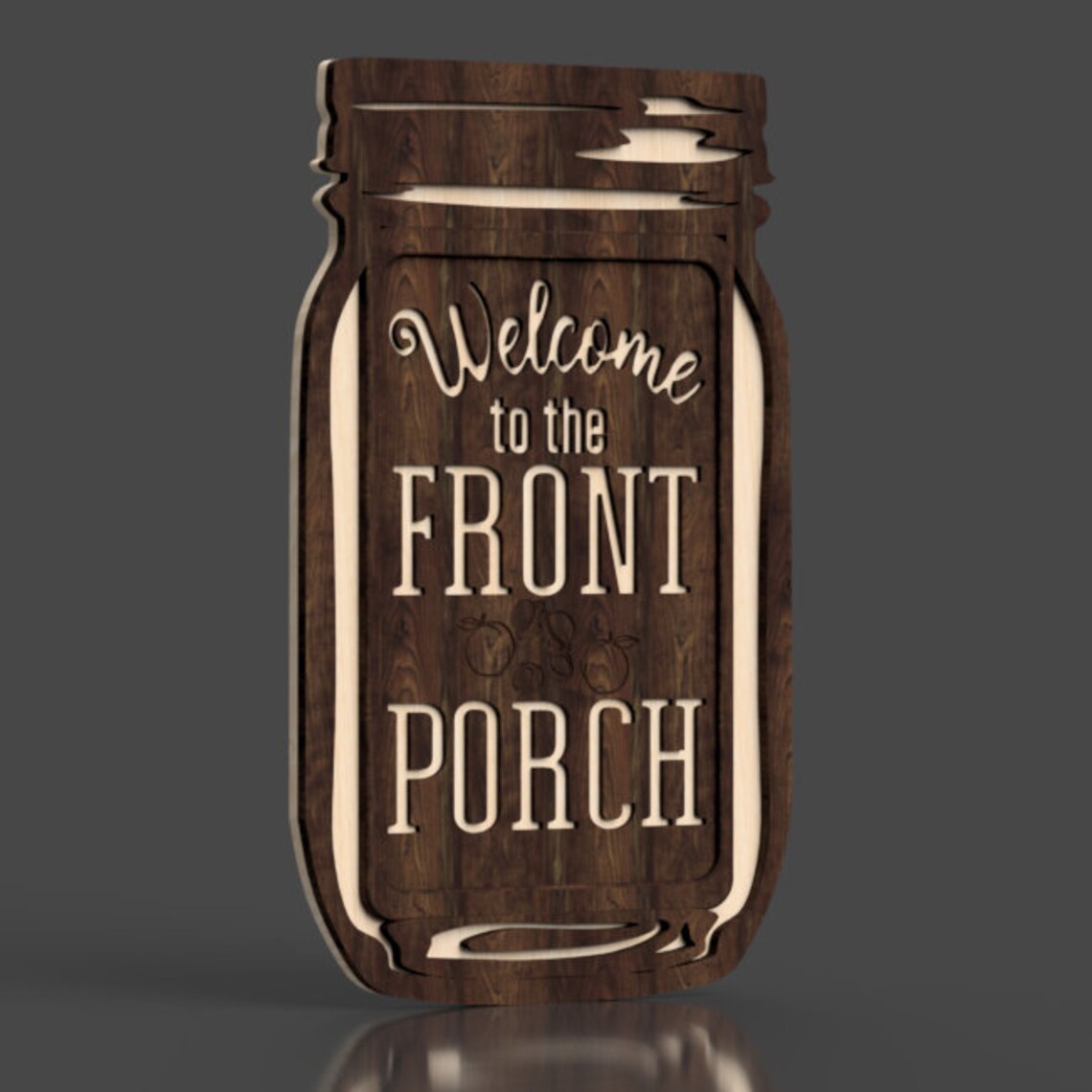 Custom Carved Wooden Mason Jar Sign - Etsy