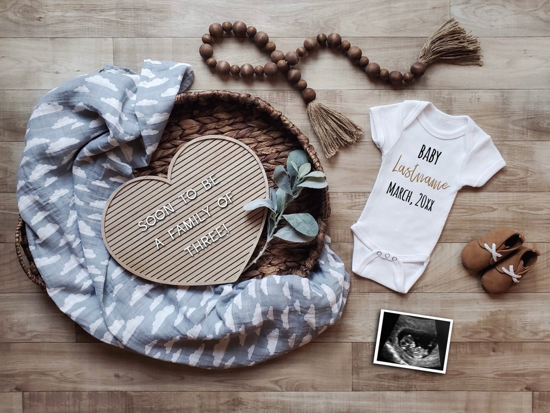 First Pregnancy Announcement, Soon to Be a Family of Three, First Baby ...