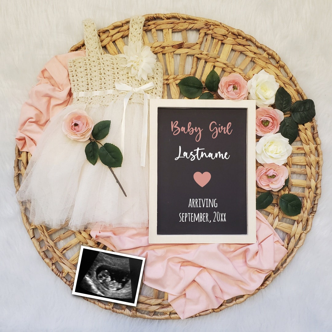 Girl Pregnancy Announcement, Baby Girl Announcement, Pregnancy ...