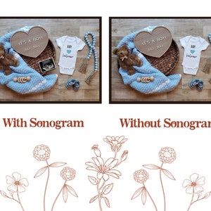 It's A Boy Digital Pregnancy Announcement/ Pregnancy Reveal for Social ...