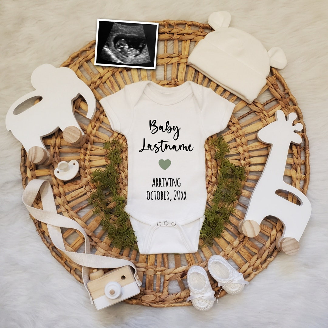 Pregnancy Announcement Digital Gender Neutral, Pregnancy Announcement ...