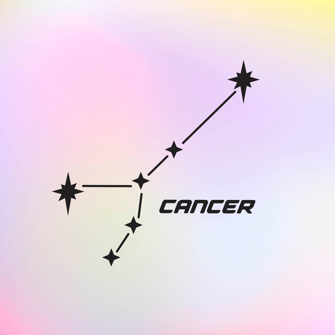 Cancer Star Sign Symbol SVG Cricut Cricut - Etsy