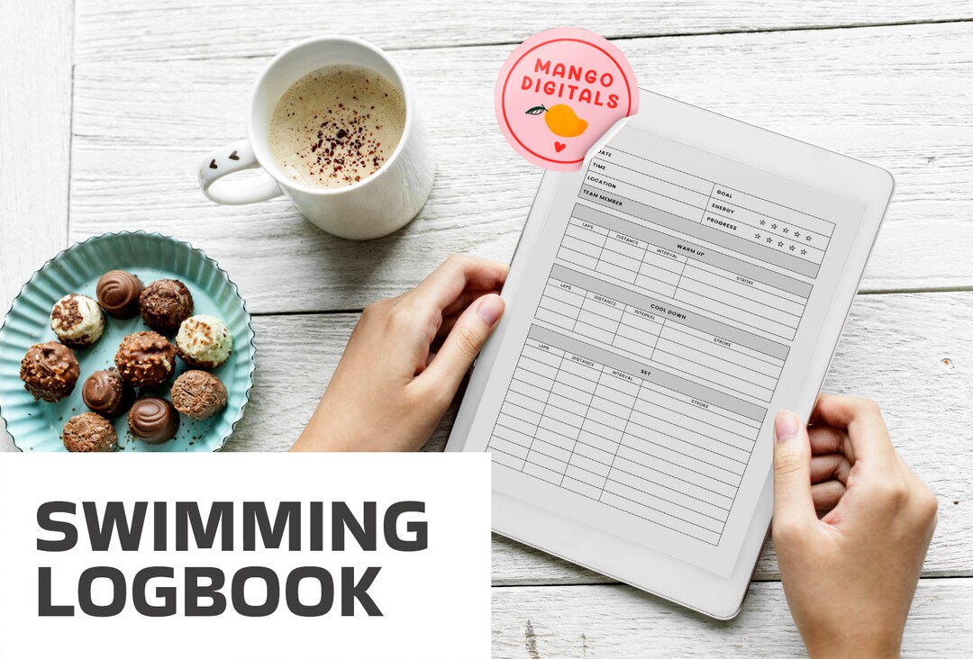 Swimming Logbook for Goodnotes, Notability, Noteshelf, Xodo, or Any Pdf ...