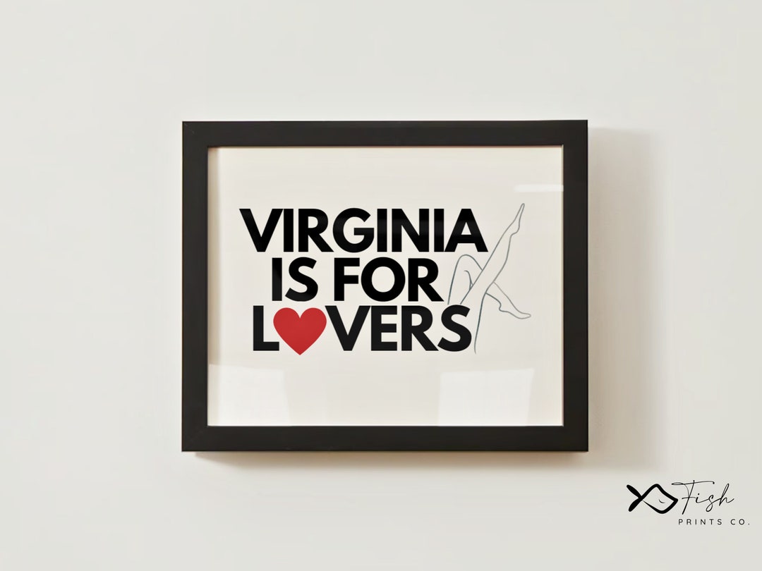 Virginia is for Lovers Art | VA Art | Digital Download | Vintage ...