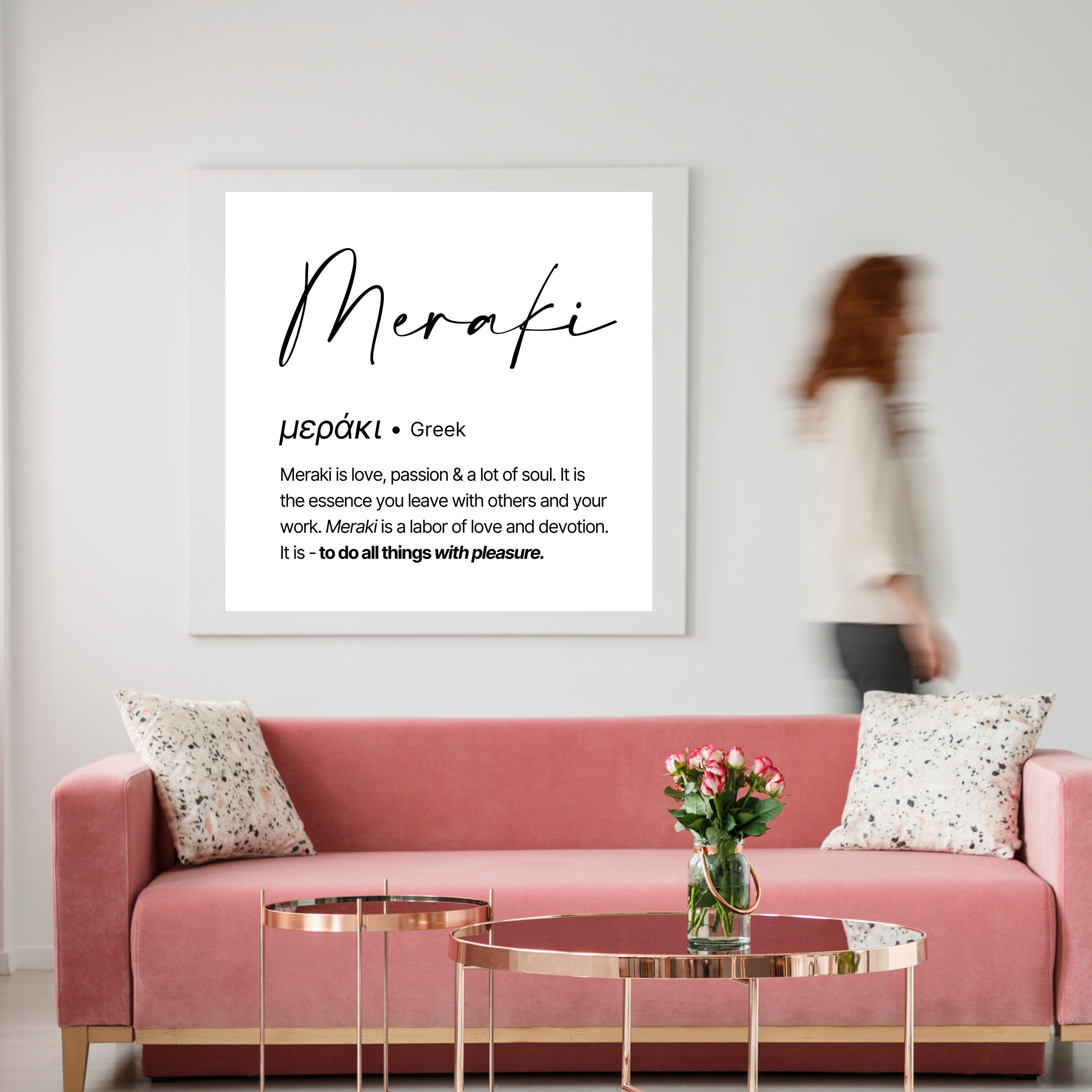 Greek Printable Wall Art Greek Definition Minimalist Home Wall Art ...