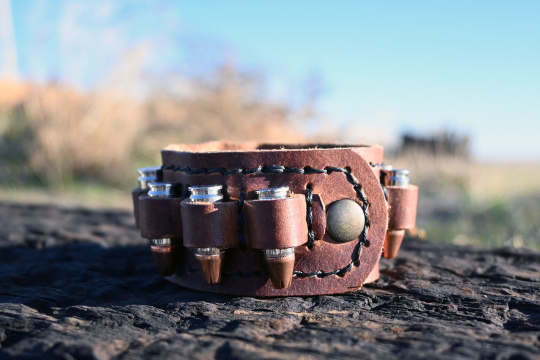 Leather Ammo Cuff - Etsy