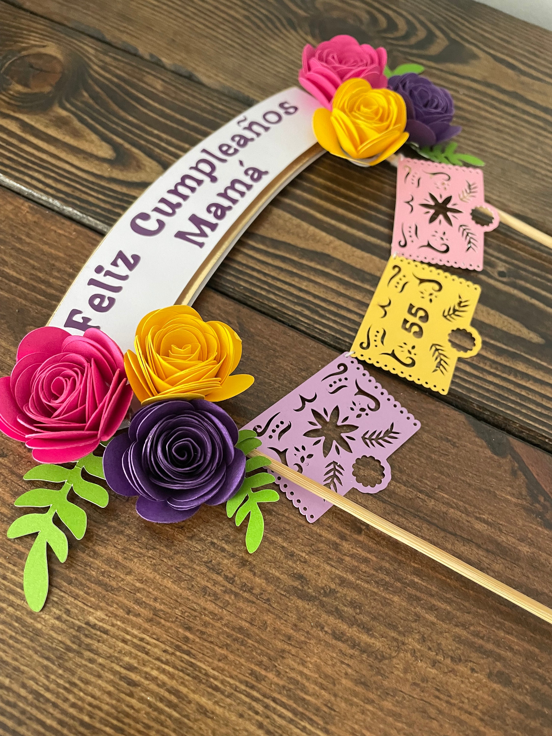 Fiesta Cake Topper, Fiesta Party, Cinco De Mayo, Flower Cake Topper ...