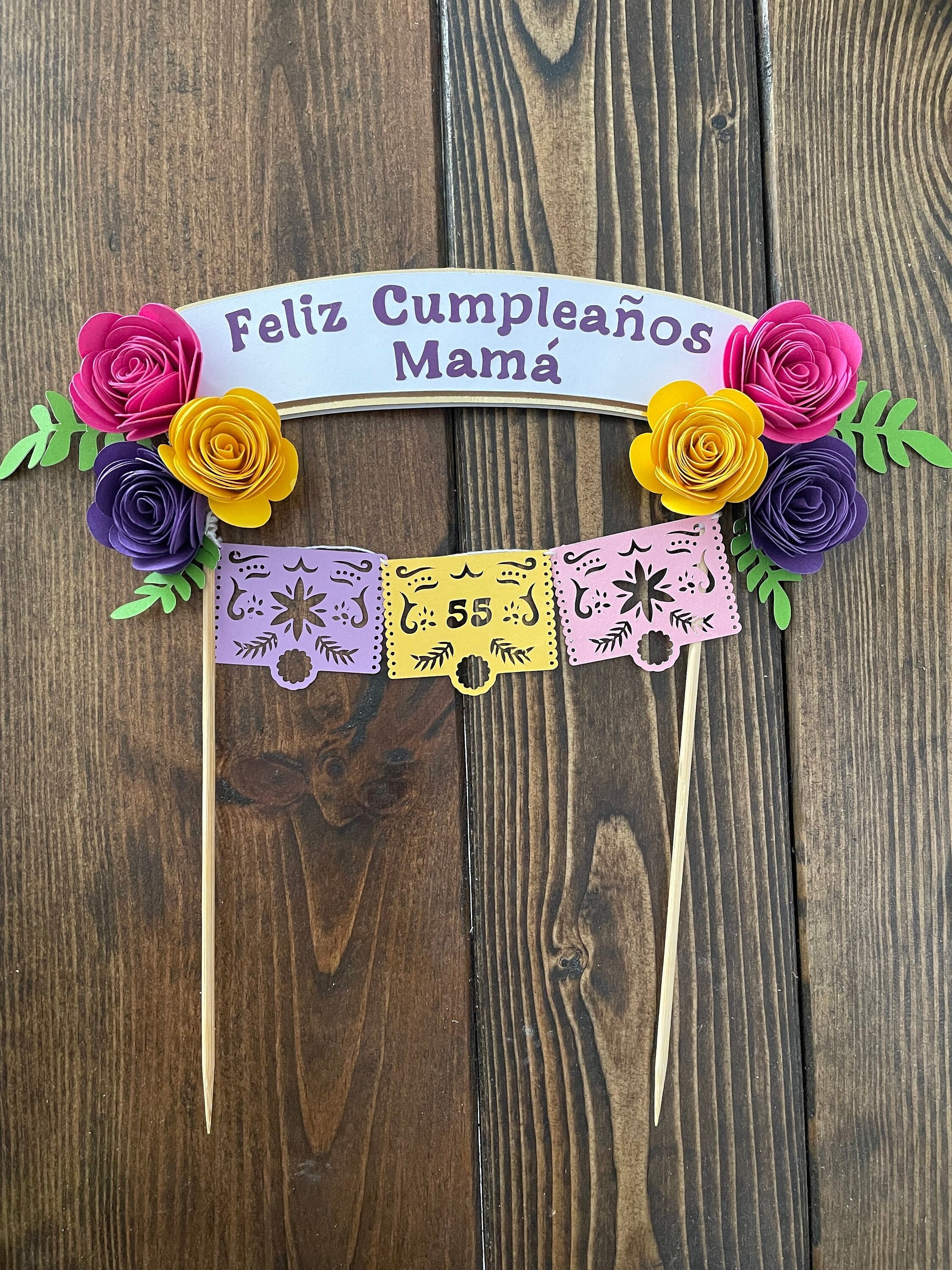 Fiesta Cake Topper, Fiesta Party, Cinco De Mayo, Flower Cake Topper ...