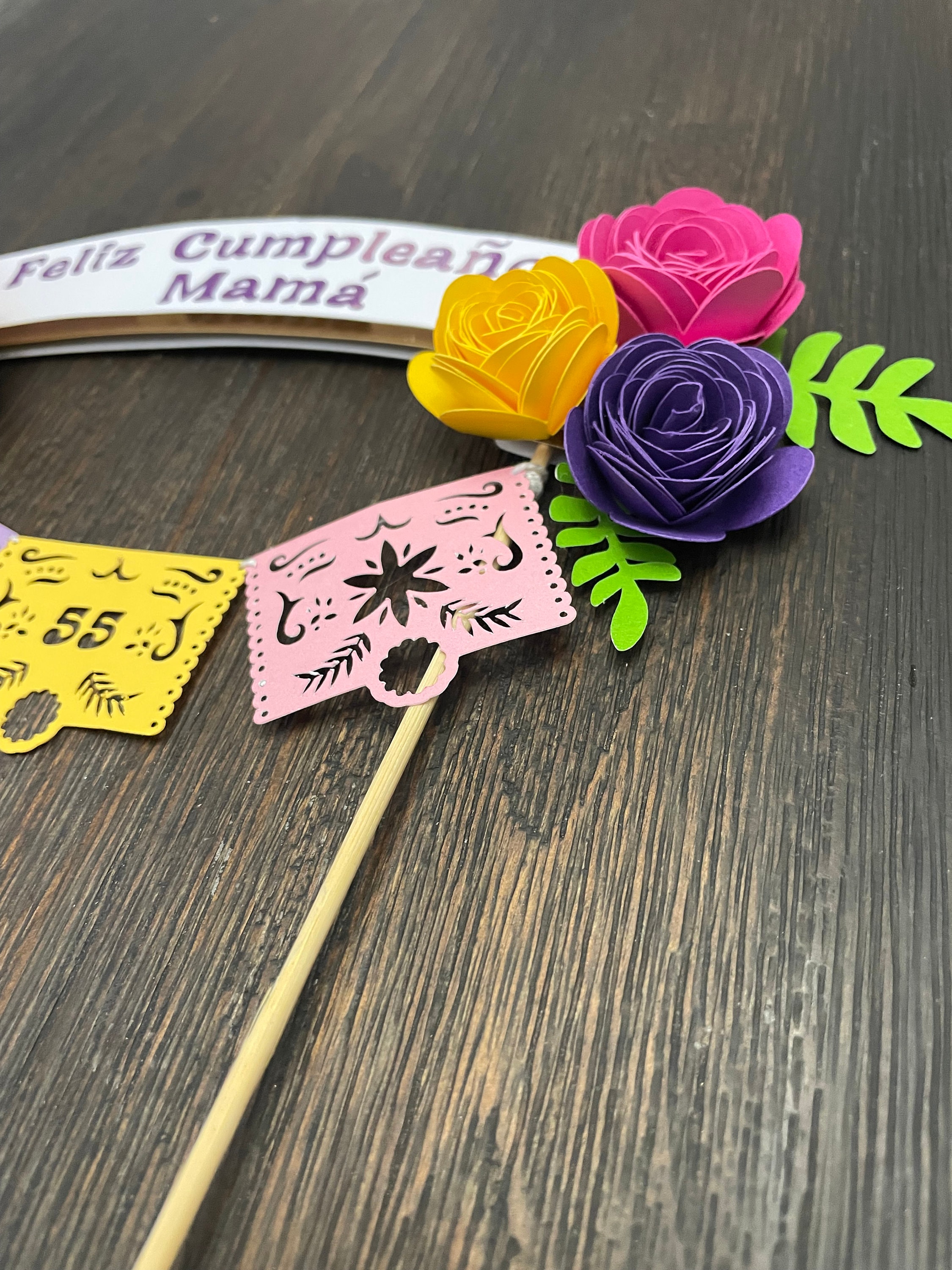 Fiesta Cake Topper, Fiesta Party, Cinco De Mayo, Flower Cake Topper ...