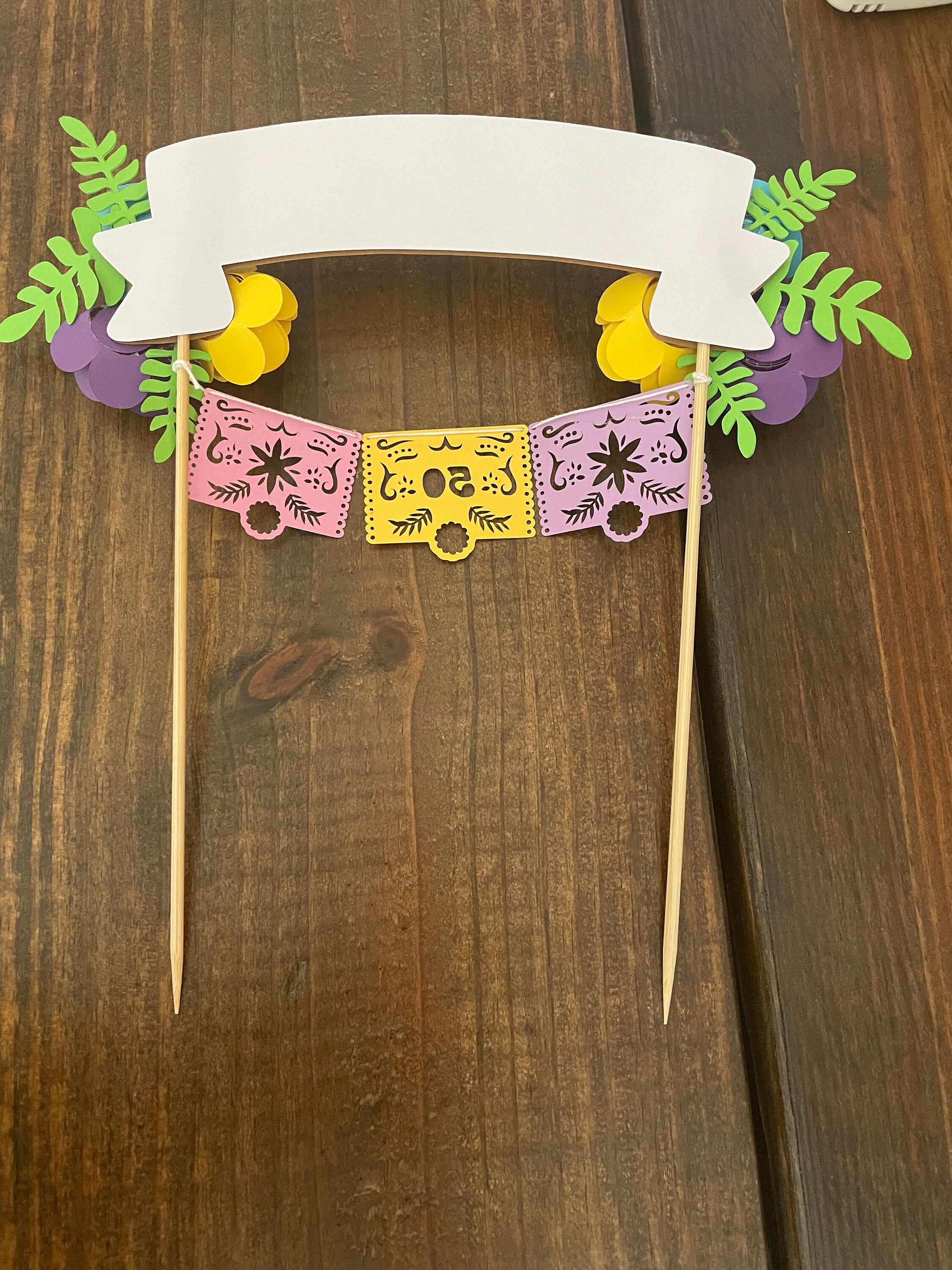Fiesta Cake Topper, Fiesta Party, Cinco De Mayo, Flower Cake Topper ...