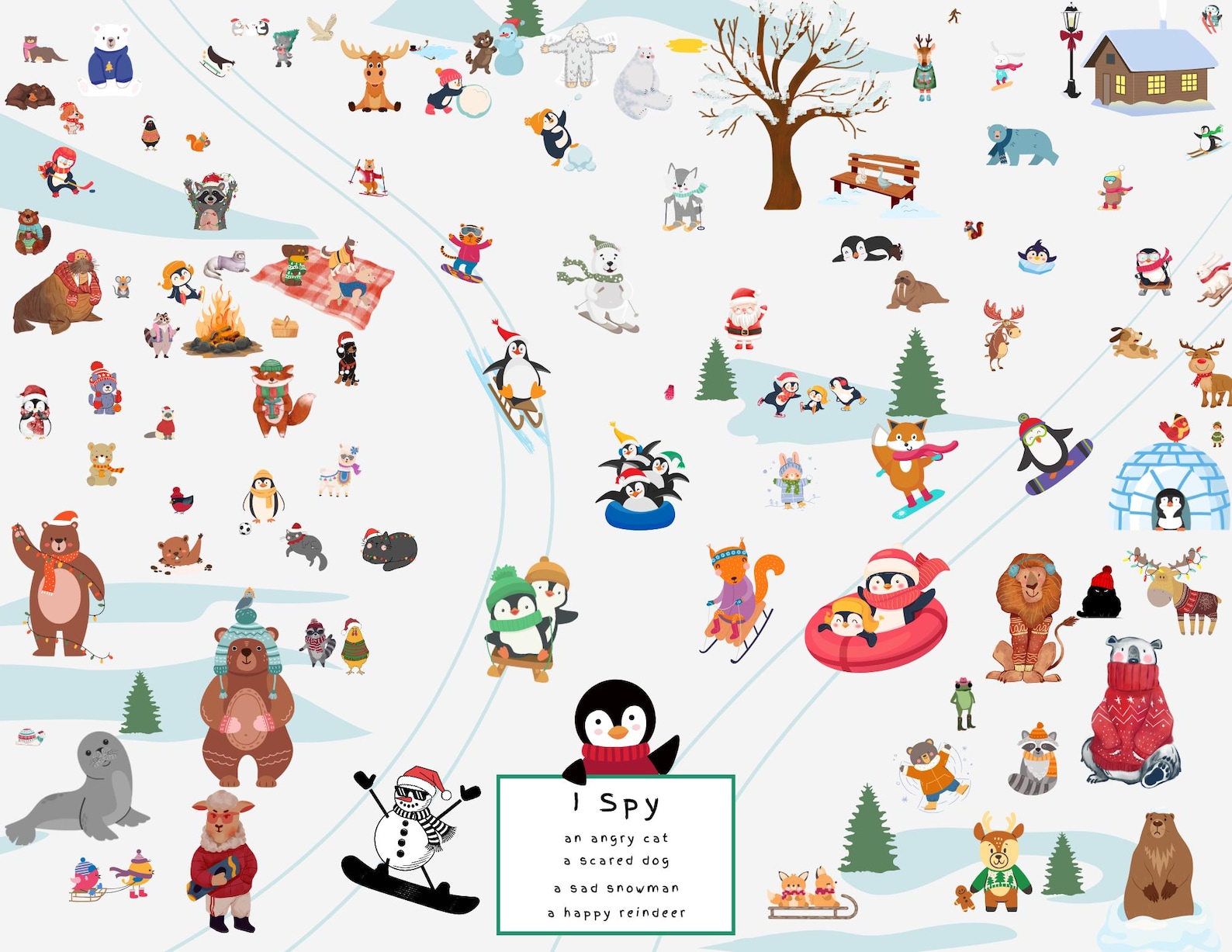 Christmas Winter I Spy Activities - Etsy