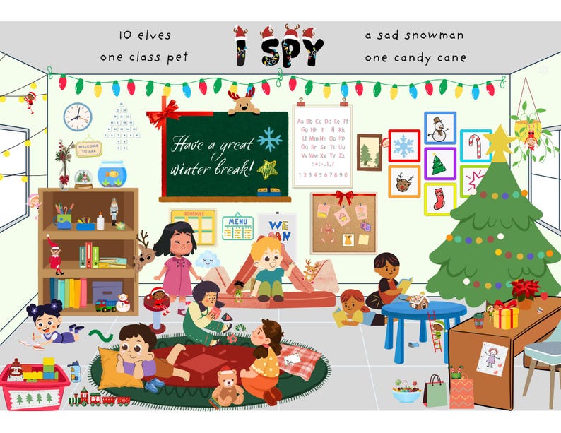 Christmas Winter I Spy Activities - Etsy