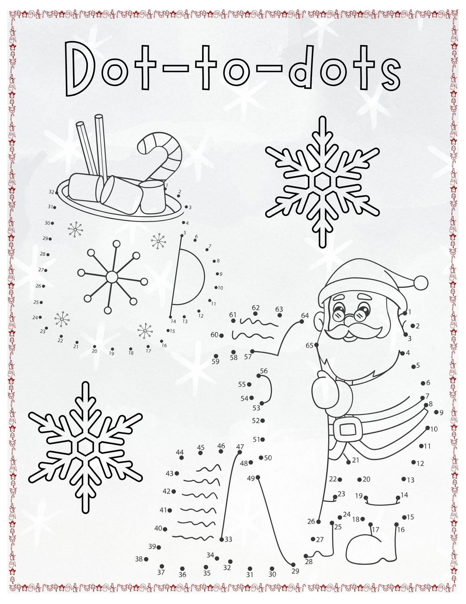 Christmas Winter Activity Packet - Etsy