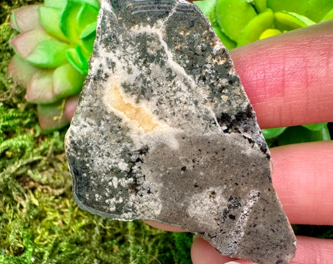 Mock Blue Lightning Stone Half Cut and Resin Enhanced - Etsy
