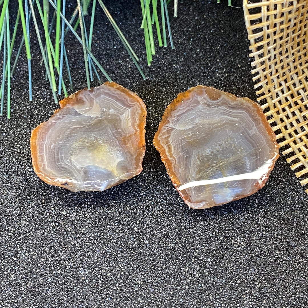 Unique Lake Superior Agate Gemstone Hand-cut and Resin Enhanced - Etsy