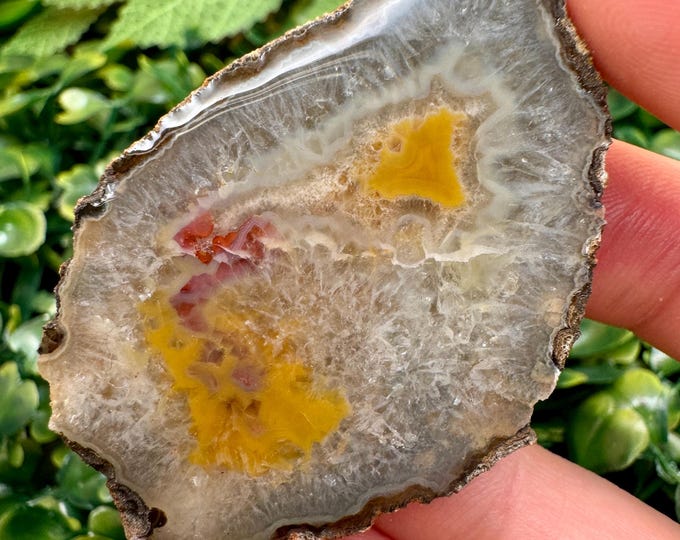 Mock Blue Lightning Stone Half Cut and Resin Enhanced - Etsy