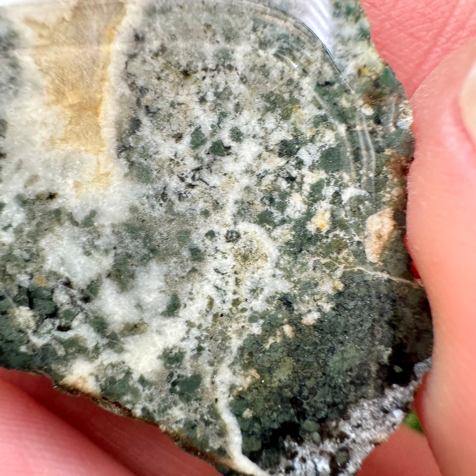 Mock Blue Lightning Stone Half Cut and Resin Enhanced - Etsy