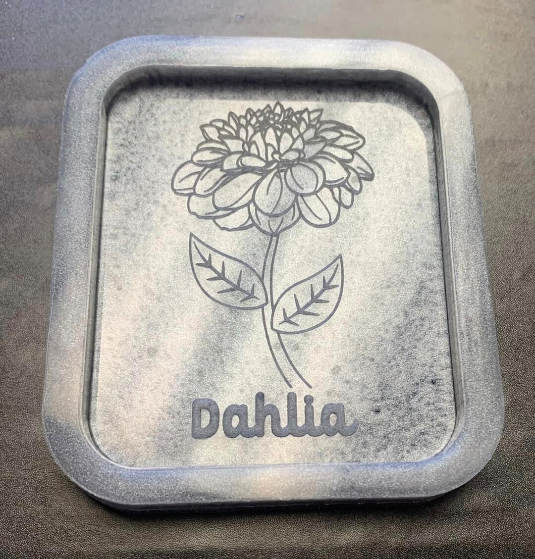 Dahlia Flower Garden Label : Epoxy Resin Custom Silicone Mold - Etsy