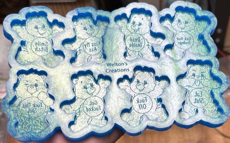 Swear Bear Pallet: Epoxy Resin Custom Silicone Mold - Etsy