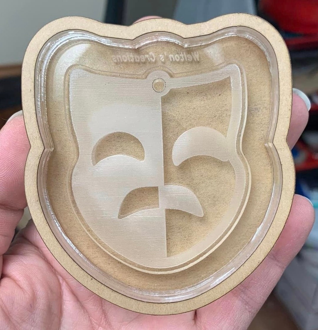 Comedy Tragedy Masks Keychain Epoxy Resin Silicone Mold - Etsy
