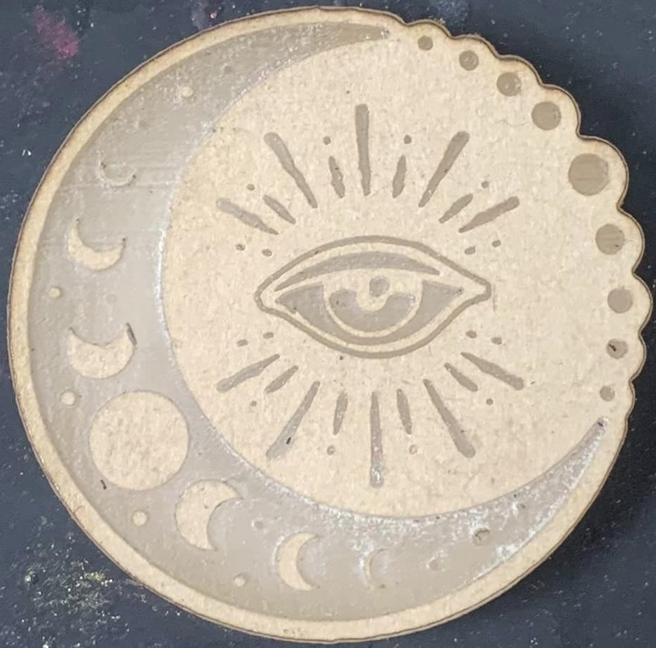 Phases of the Moon With the Eye of the Goddess: Epoxy Resin Silicone ...