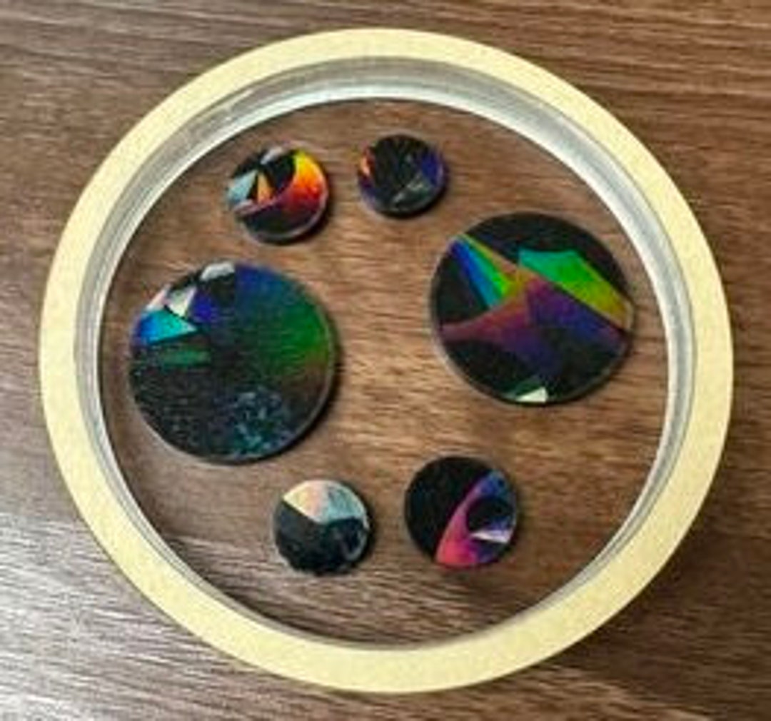 Holographic Circles: Epoxy Resin Custom Silicone Mold - Etsy