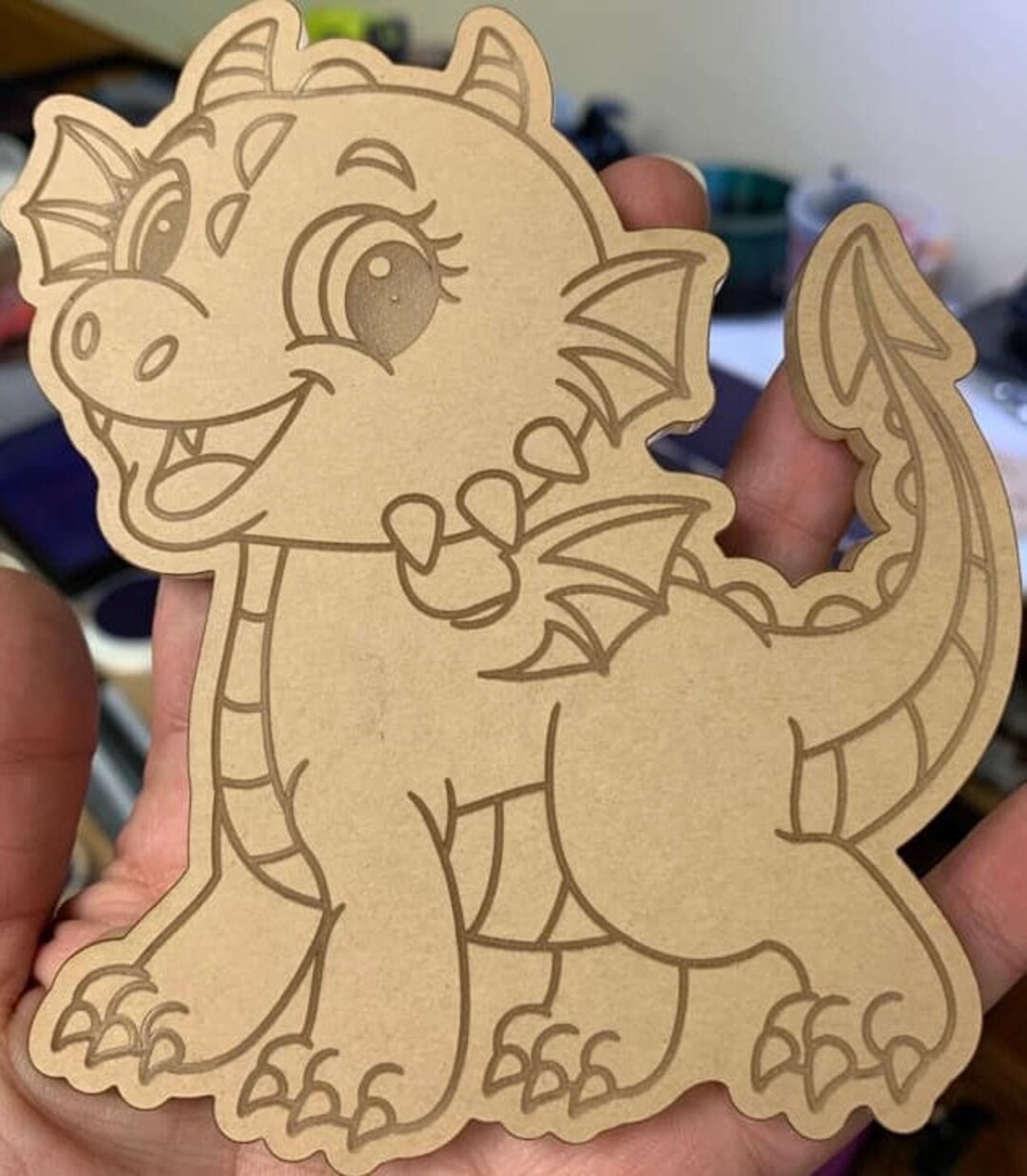 Happy Cartoon Dragon Walking: Epoxy Resin Custom Silicone Mold - Etsy