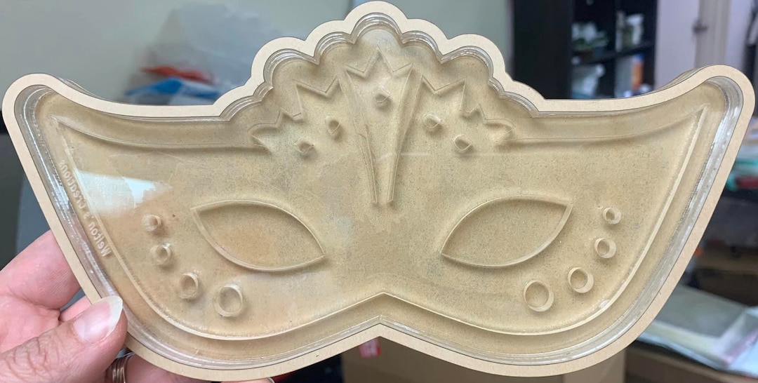 Mardi Gras Masquerade Mask With Holes: Epoxy Resin Custom Silicone Mold ...