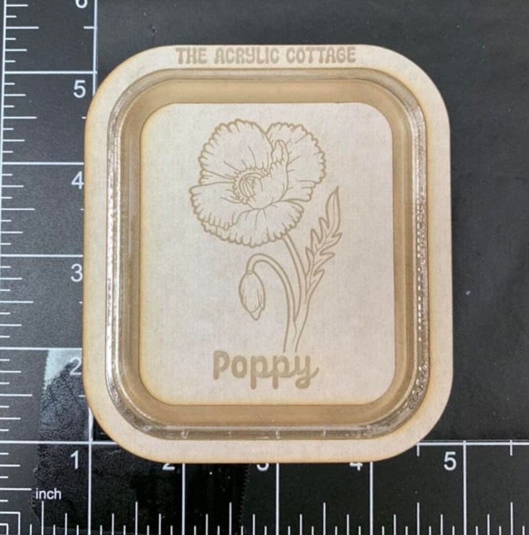 Poppy Flower Garden Label : Epoxy Resin Custom Silicone Mold - Etsy