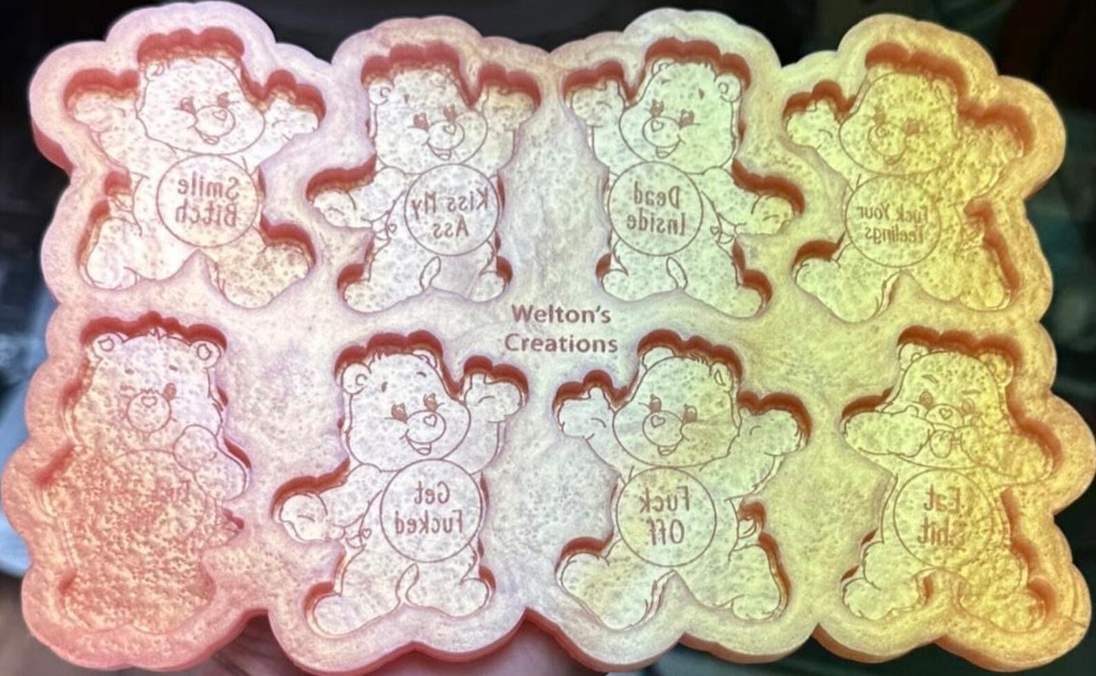 Swear Bear Pallet: Epoxy Resin Custom Silicone Mold - Etsy