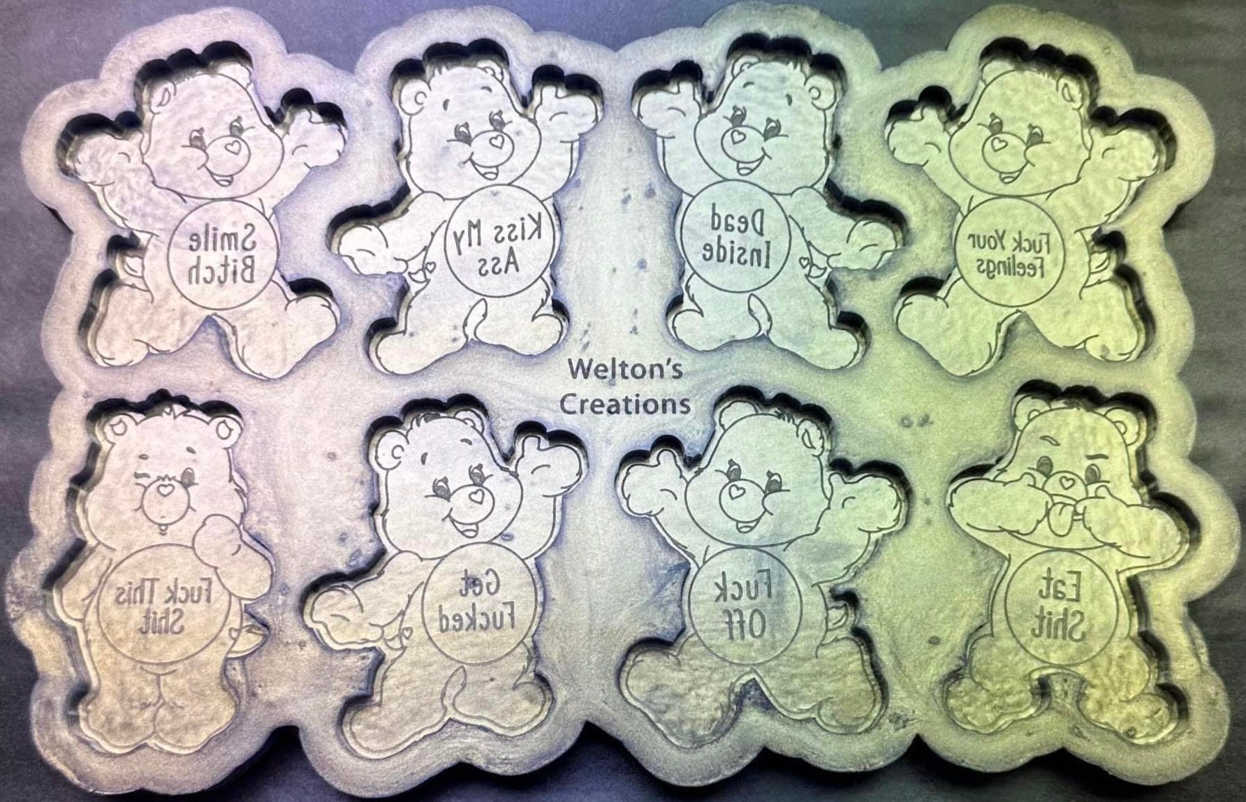 Swear Bear Pallet: Epoxy Resin Custom Silicone Mold - Etsy