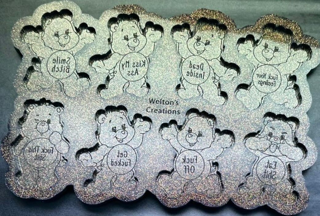 Swear Bear Pallet: Epoxy Resin Custom Silicone Mold - Etsy
