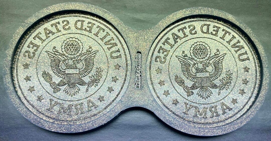 US Navy Coaster-single or Pair: Epoxy Resin Custom Silicone Mold - Etsy